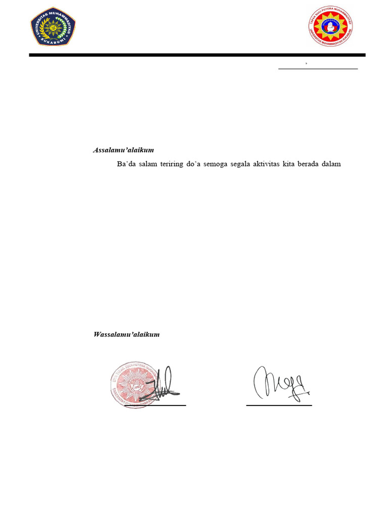 001 - Surat Undangan Raker | PDF