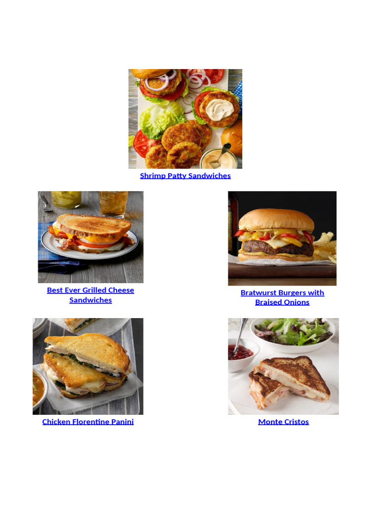 Hot and Cold Sandwitch | PDF | Hamburgers | Mayonnaise