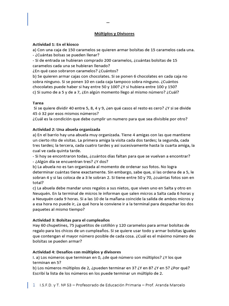 Guia 4 - Multiplos y Divisores-3 | PDF