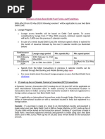 Axis Bank Liberty Debit Card Benefits | PDF | Debit Card | Credit Card