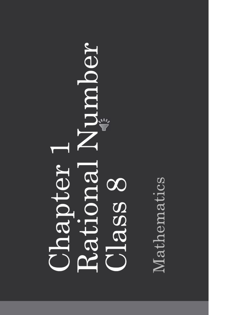 Rational Numbers Class 8 | PDF