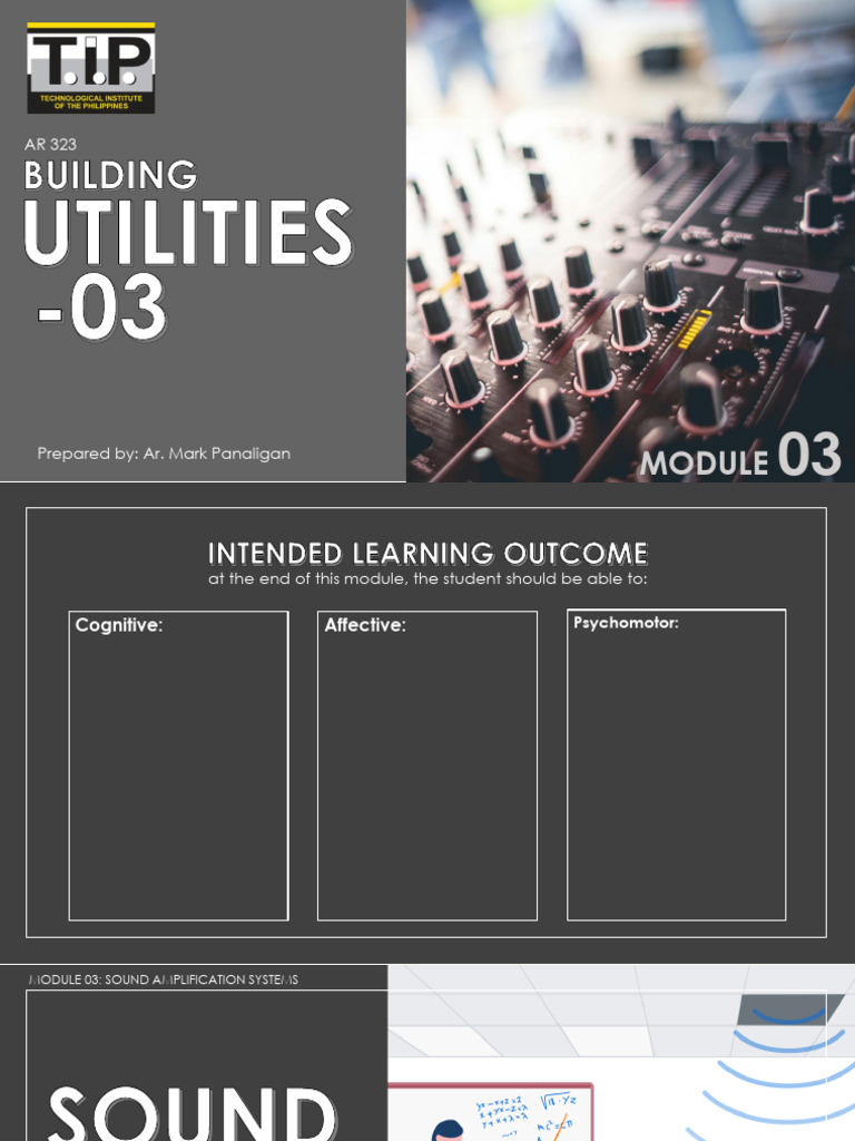 AR323 BU3 Module 3 - Sound Amplification System | PDF | Amplifier ...