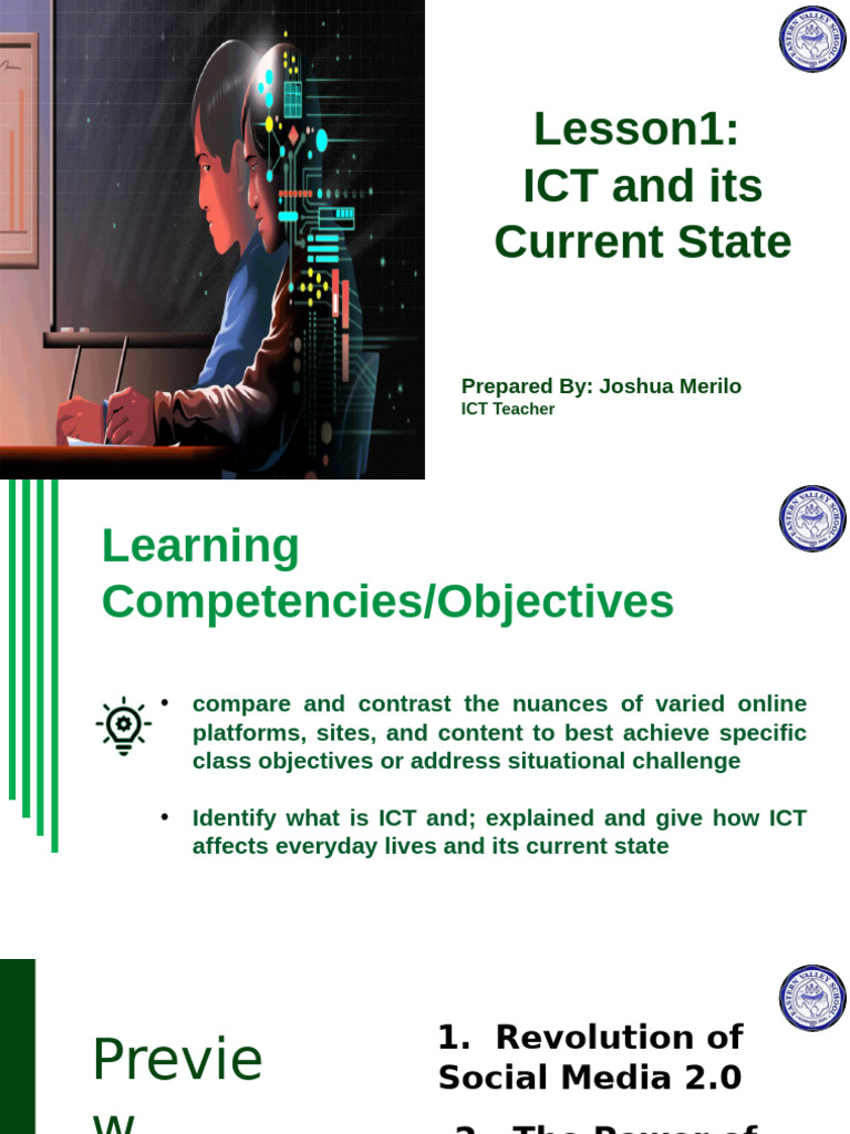 ICT_LESSON1_WK12 (2) | PDF | World Wide Web | Internet & Web
