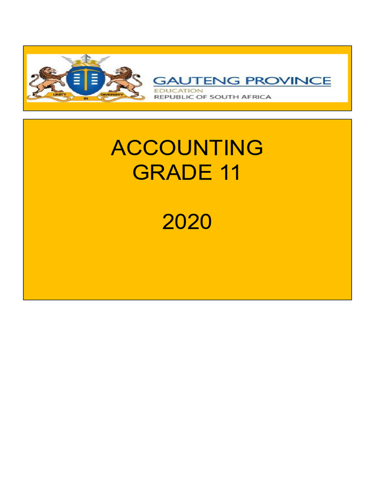Acc-Gr11-Assessment-Activities 2020 | PDF | Debits And Credits | Equity ...