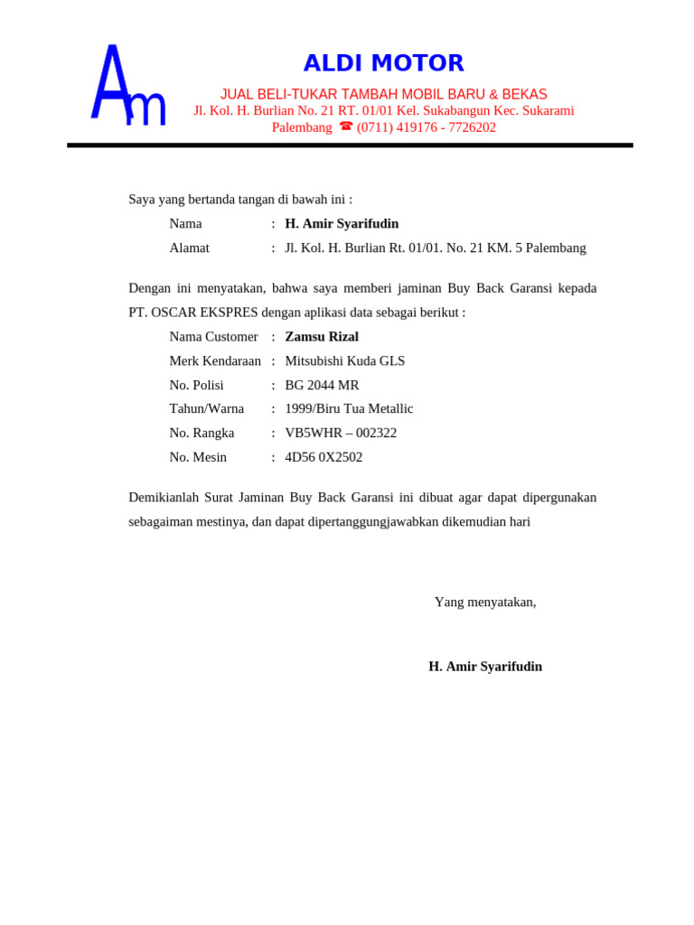 Aldi Motor Baru Nian | PDF