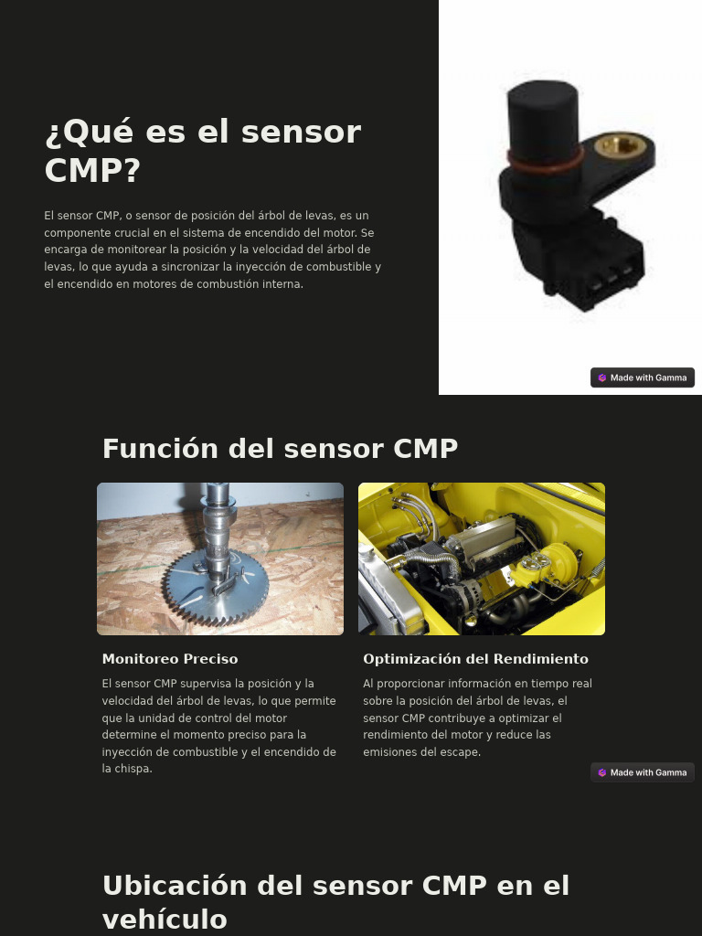 Que Es El Sensor CMP | PDF | Motores | Ingenieria Eléctrica