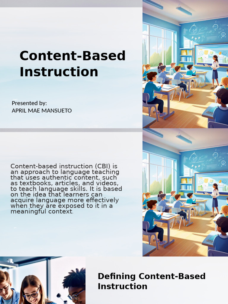 Content-Based-Instruction | PDF | Applied Linguistics | Teaching