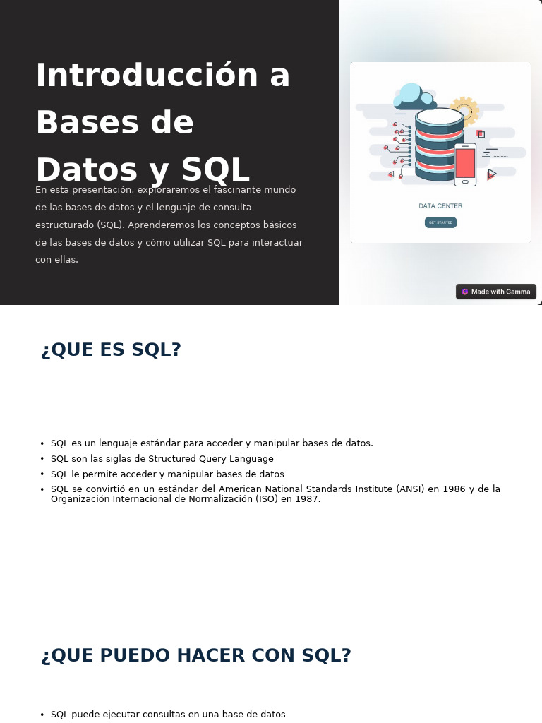 Semana 1 Introduccion-a-Bases-de-Datos-y-SQL | PDF | Base de datos ...