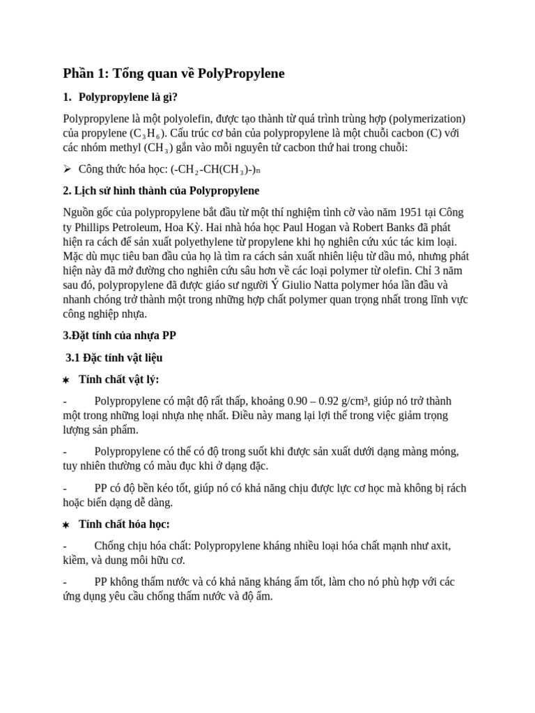 Polypropylene | PDF