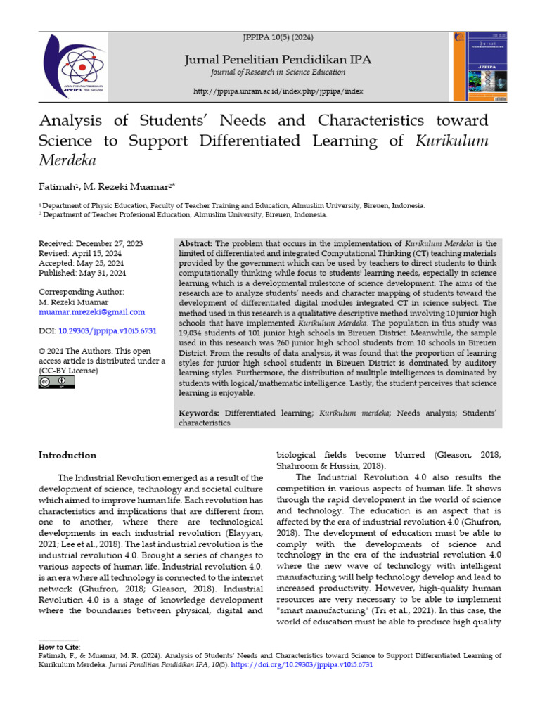 LAYOUT+FINAL_6731 | PDF | Learning Styles | Learning