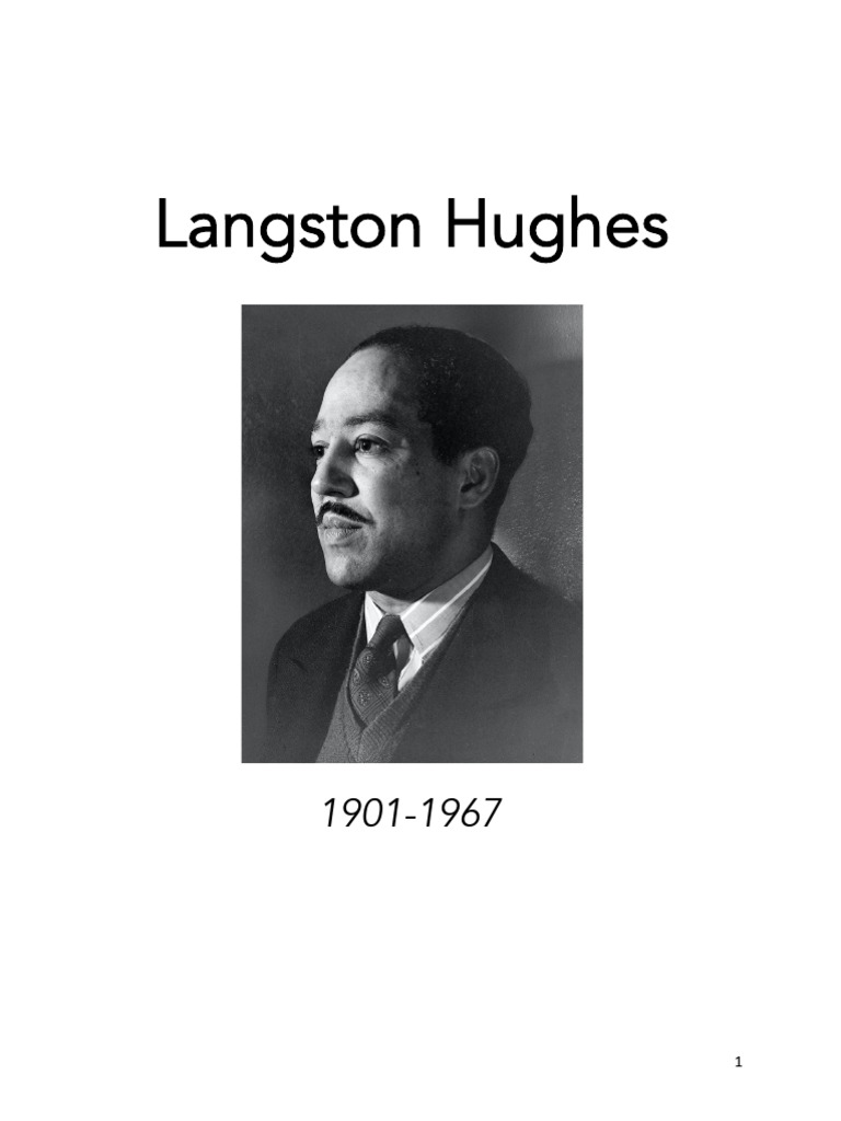 Langston Hughes: Portrait and Poems | PDF
