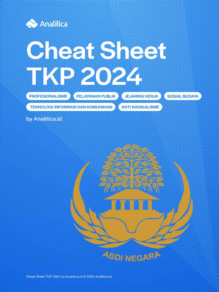 Cheat Sheet TKP 2024 by Analitica.id | PDF