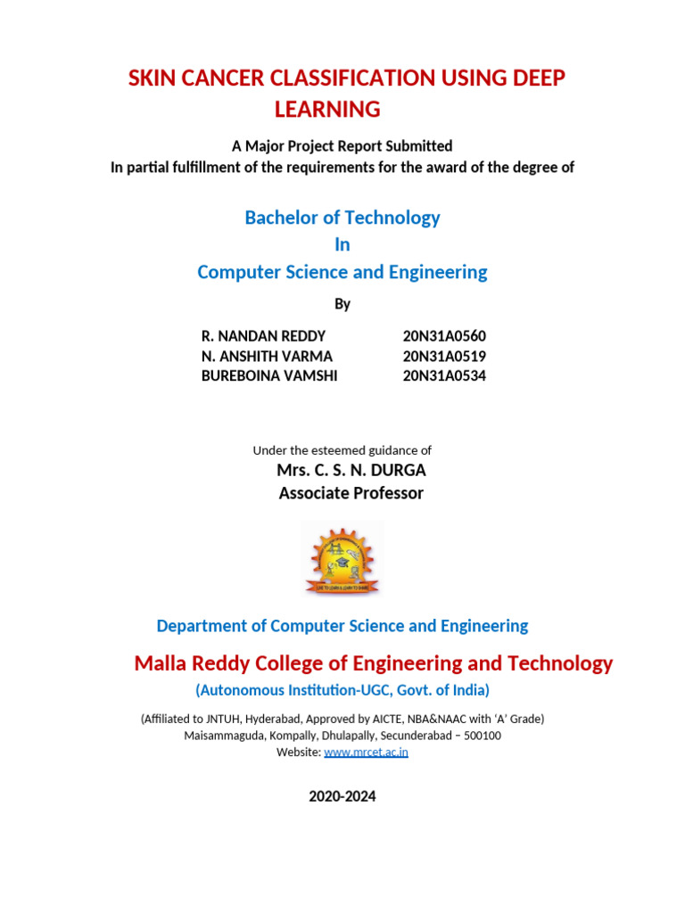 DeepSkin A Deep Learning Approach For Skin Cancer Classification | PDF ...