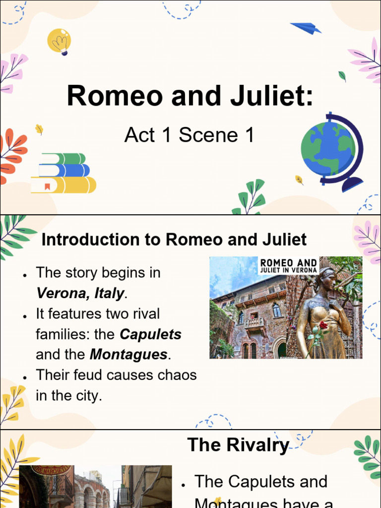 Romeo & Julie - Act 1 Scene 1 | PDF | Characters In Romeo And Juliet ...