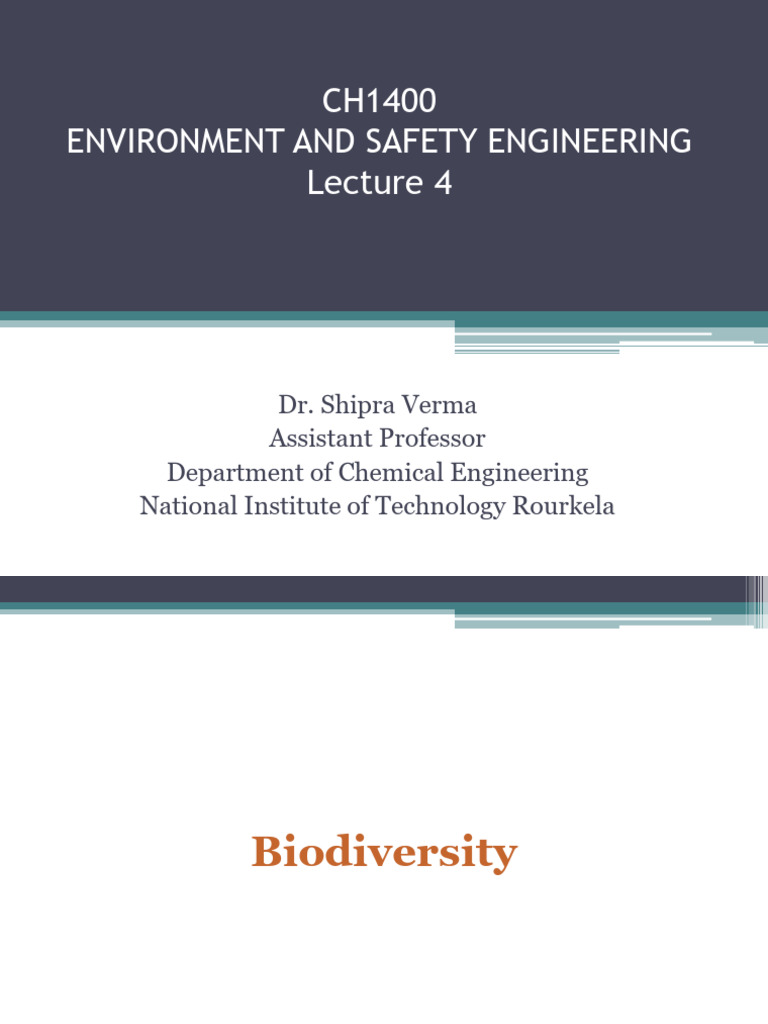 Lecture-4 ESE | PDF | Biodiversity | Ecosystem