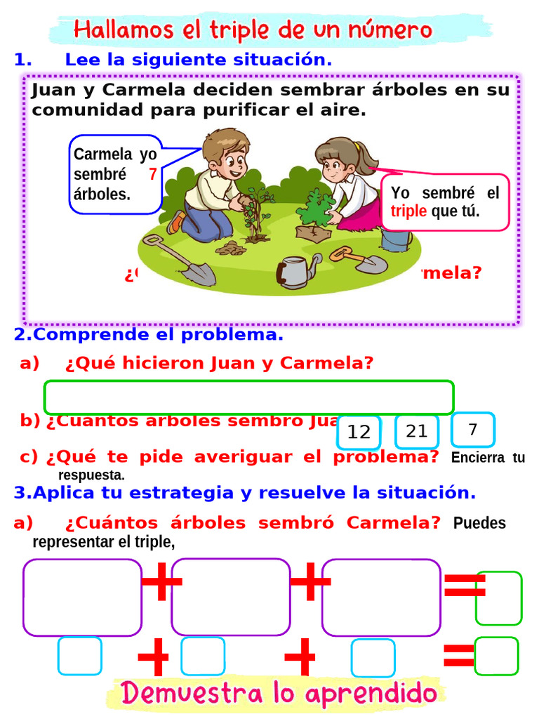 Ficha1 Hallamos El Triple | PDF