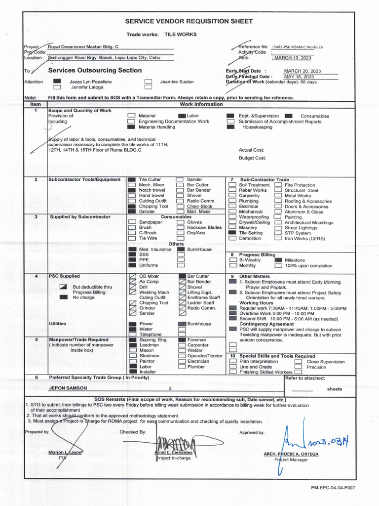 SVRS# 26 - JEPON TILE WORKS at 11F-15F | PDF