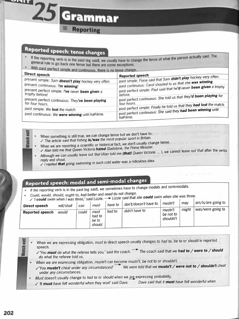 29-8 Grammar Reporting | PDF
