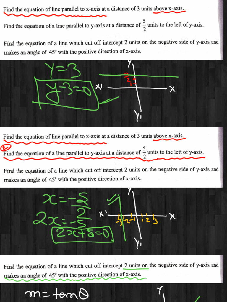 Straight Line, Practice Session2pdf | PDF