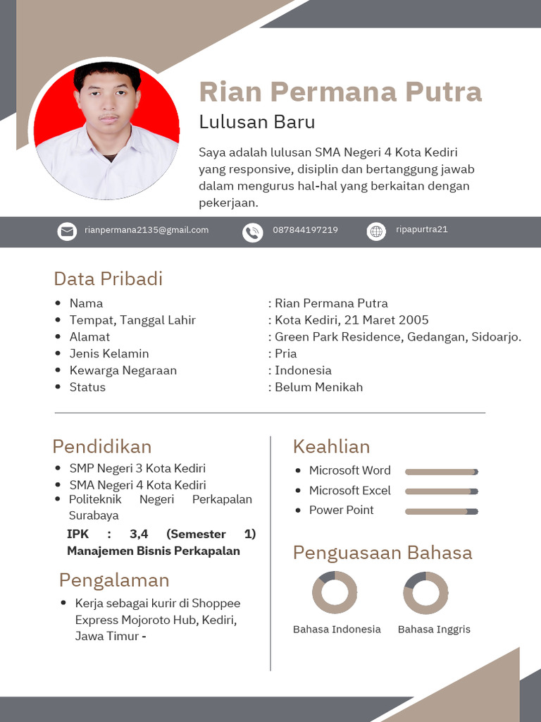 CV Rian Permana Putra | PDF