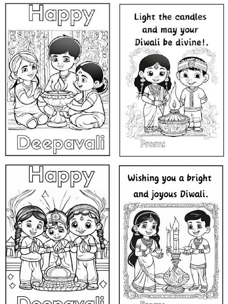 Deepavali Coloring | PDF
