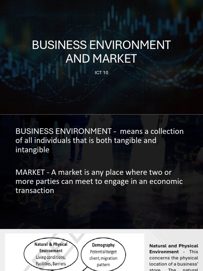 BUSINESS ENVIRONMENT AND MARKET | PDF | Market (Economics) | Prices
