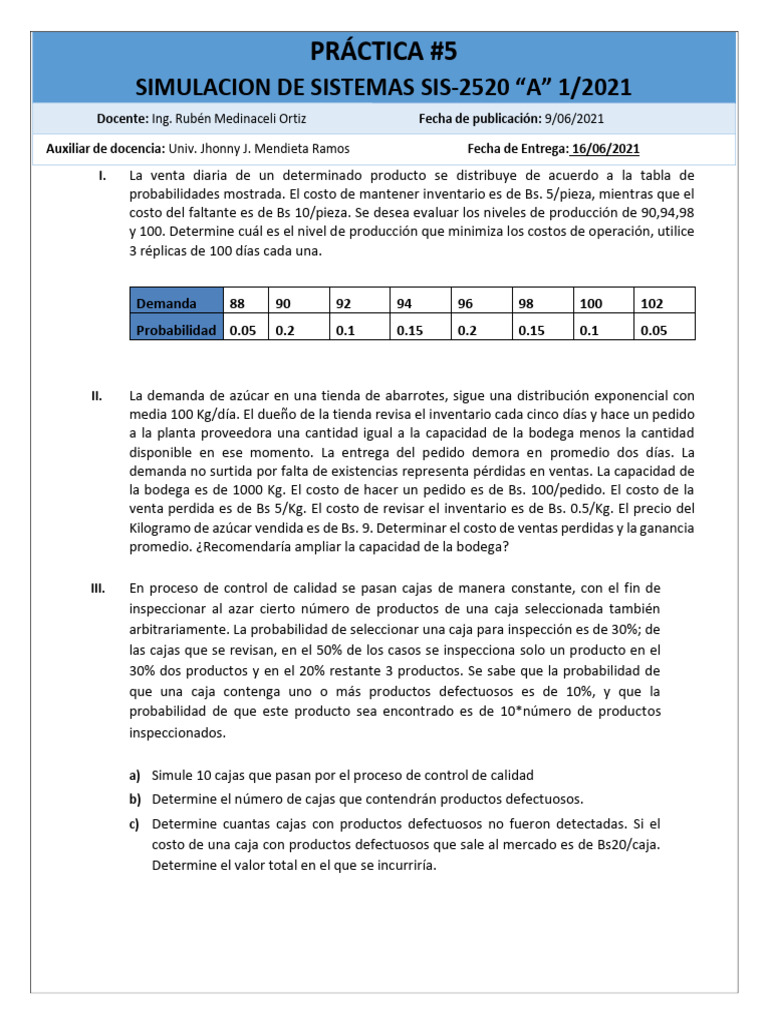 Practica5 1-2021 | PDF | Probabilidad | Ruleta