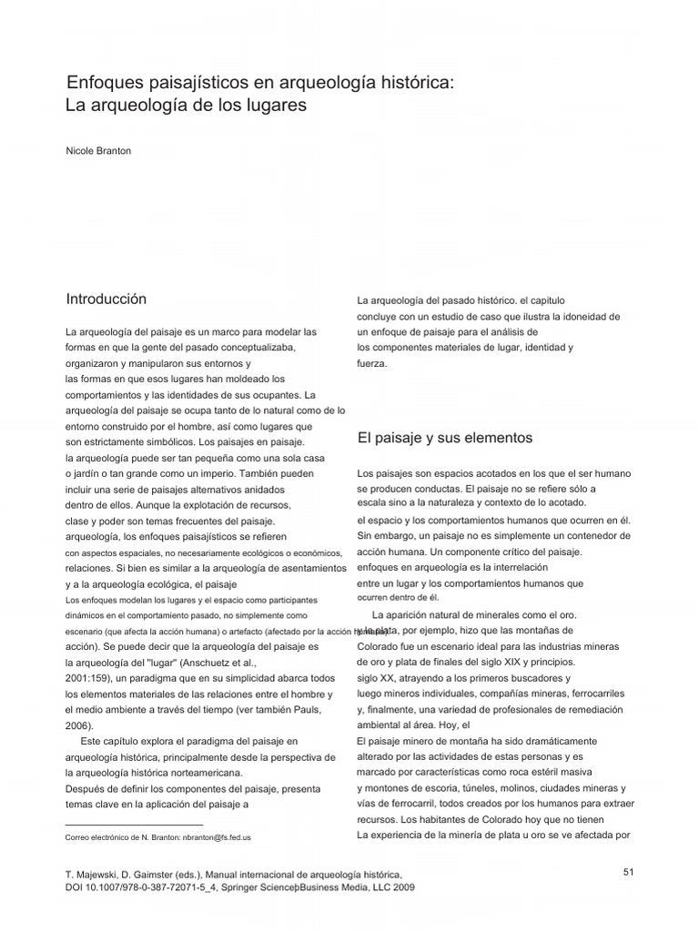 Majewski y Gaimster 2009 | PDF | Paisaje | Arqueología