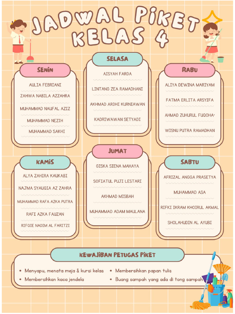 Jadwal Piket | PDF