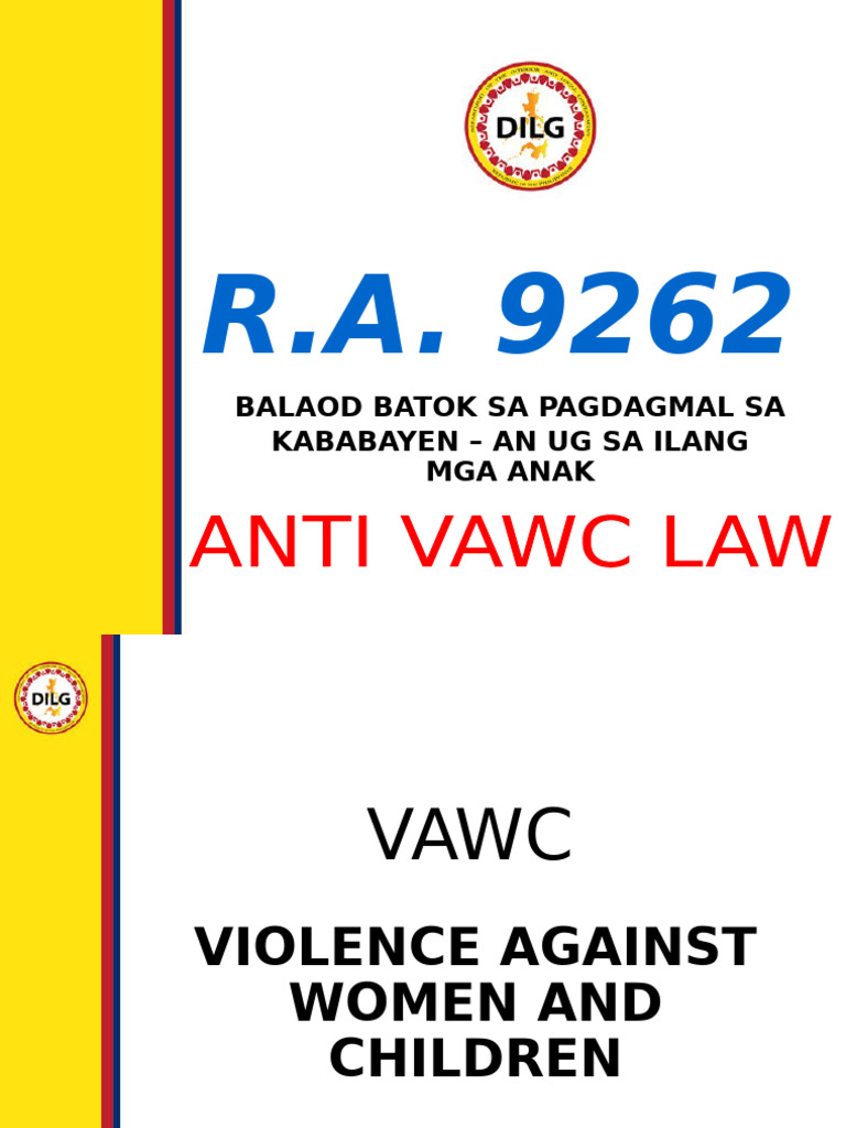 1 RA 9262 Updated VAWC | PDF