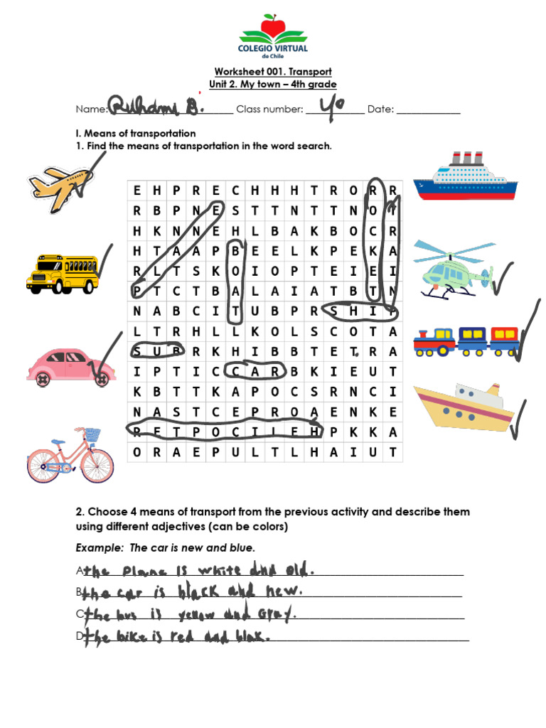 001-4b-English-Unit 2-Transport | PDF | Linguistic Typology | Language ...