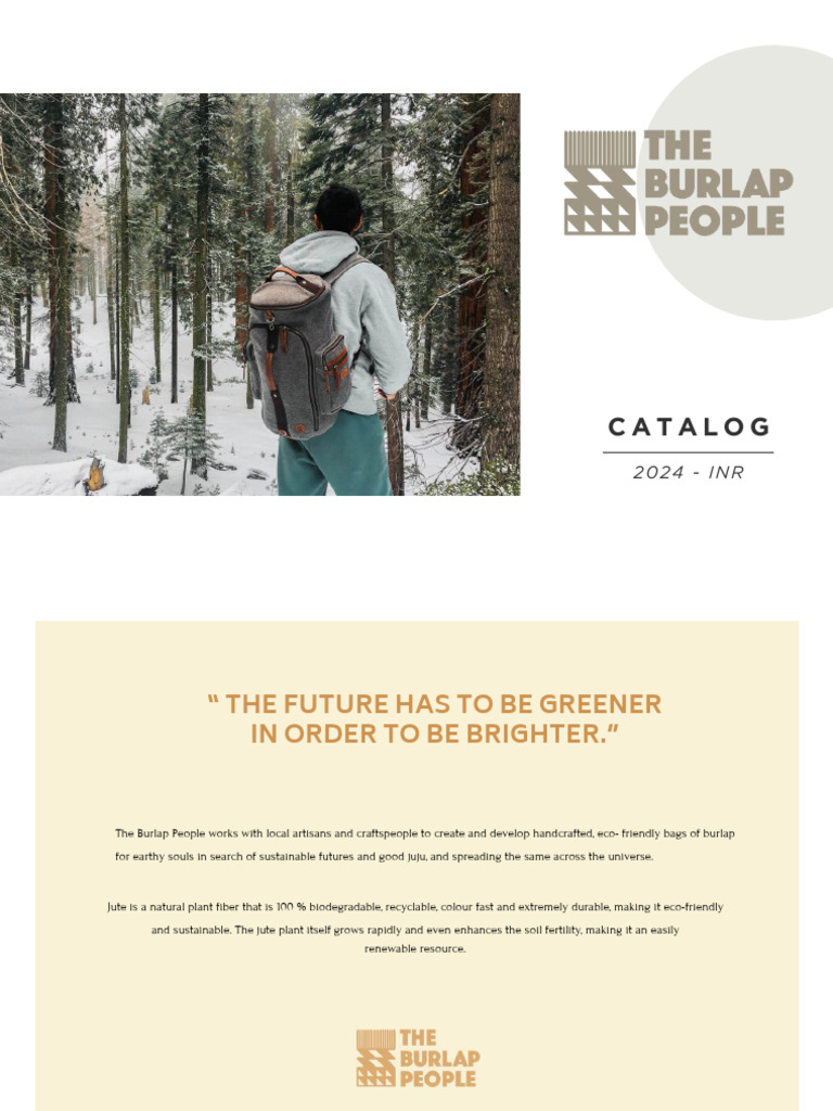 The Burlap People Catalog 2024 | PDF | Backpack | Laptop