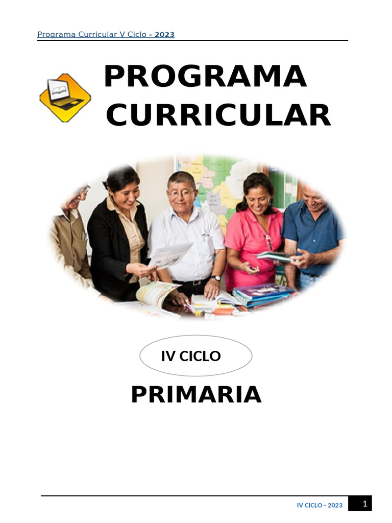 Programa Curricular - Iv Ciclo (3°, 4°) - 2019 | PDF | Entorno natural | Comunicación