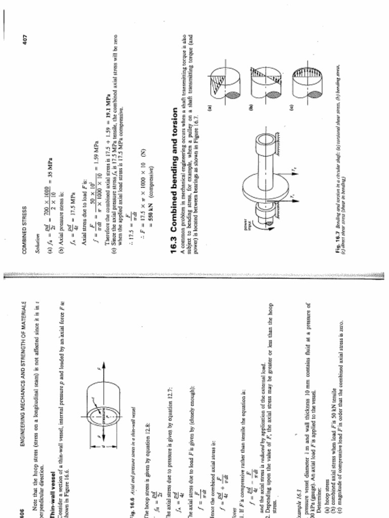 Combined Stresses Kinsky | PDF
