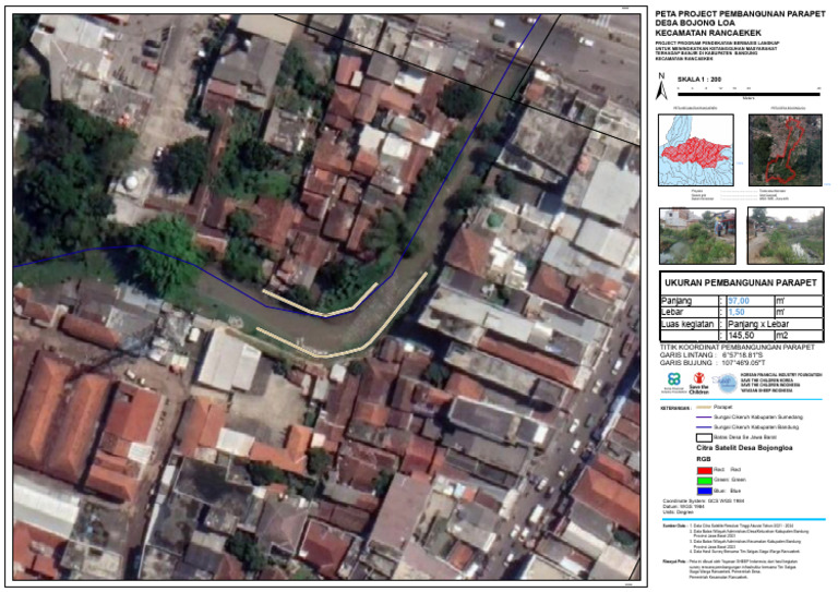 Peta Project Parapet Desa Bojongloa | PDF