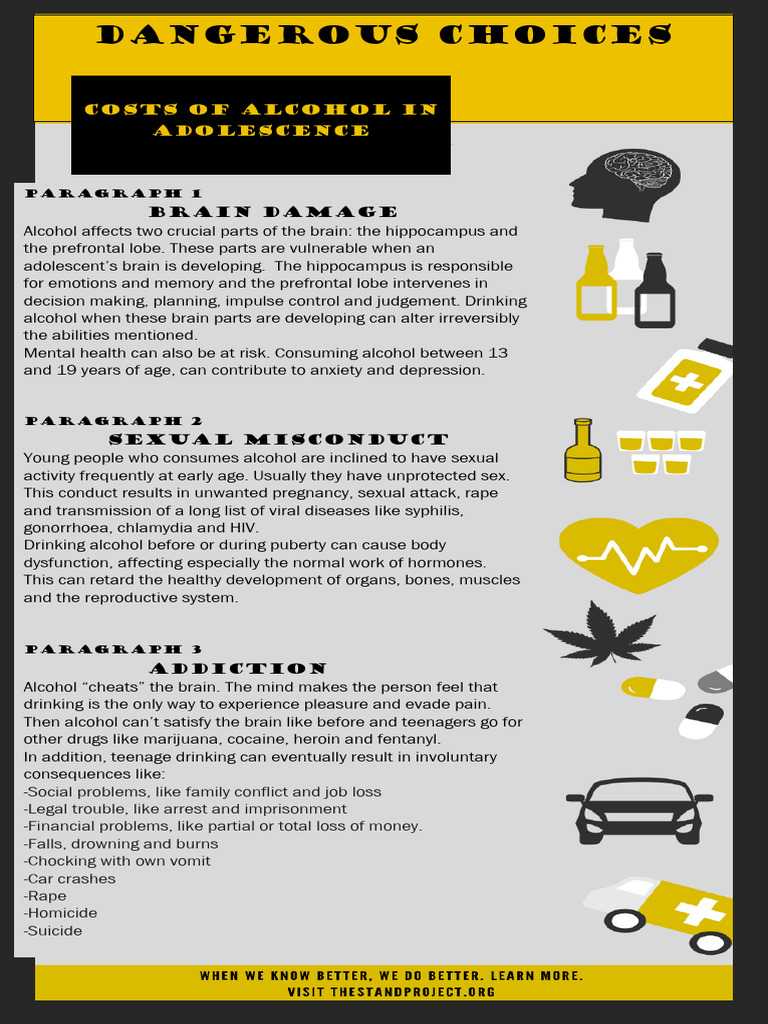 DANGEROUS CHOICES- TEENAGERS AND ALCOHOL | PDF