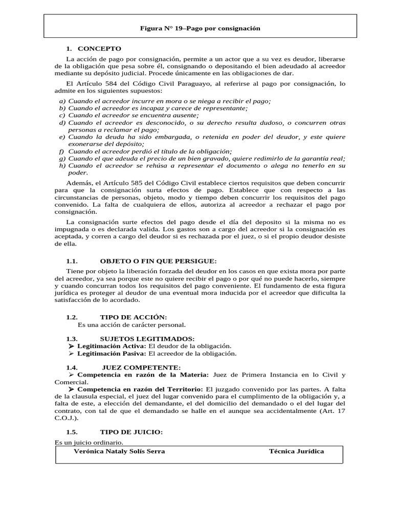 Pago por Consignación en Derecho Civil | PDF | Pagos | Justicia