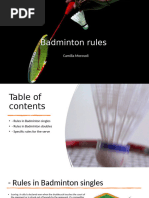 Badminton Rules and Mechanics | PDF
