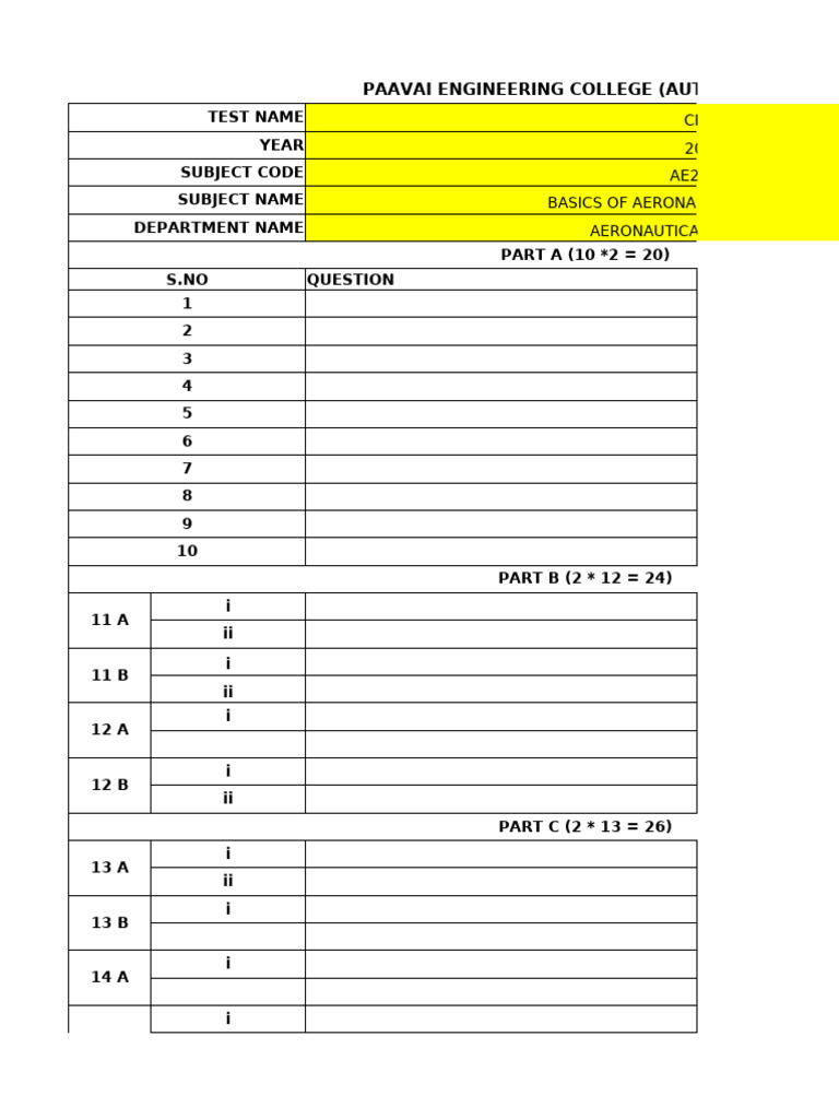 Cia Template - 2 | PDF