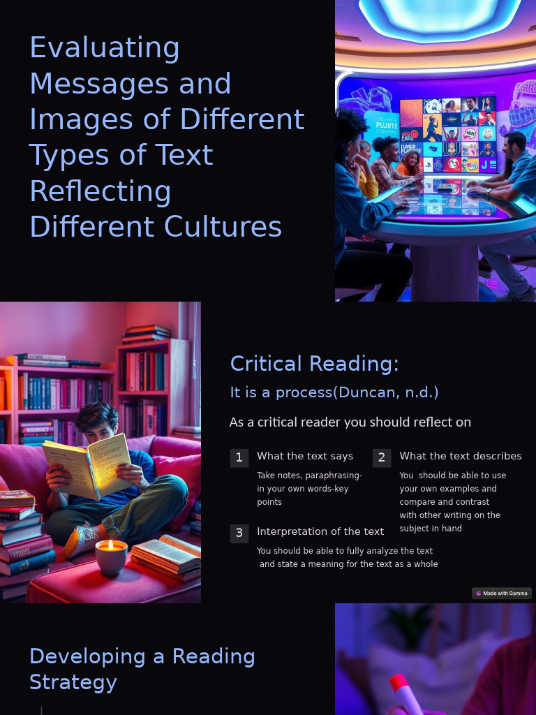 Evaluating Messages and Images Across Cultures | PDF | Communication | Speed Reading
