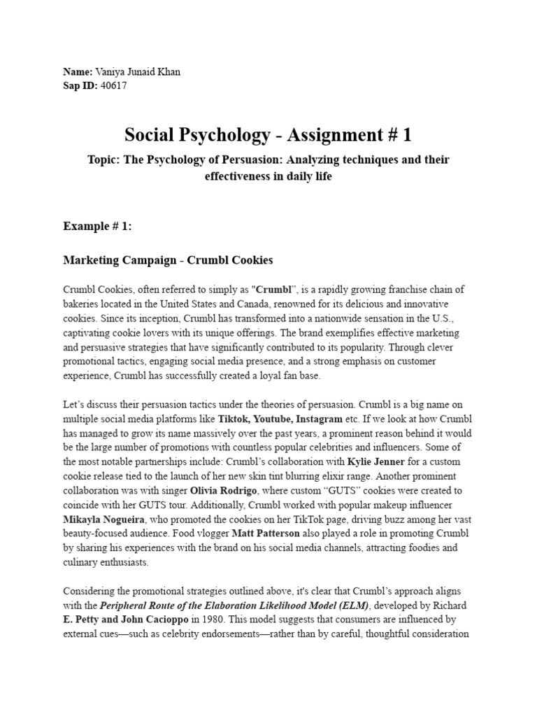 Analyzing Persuasion Techniques and Their Effectiveness in Everyday ...
