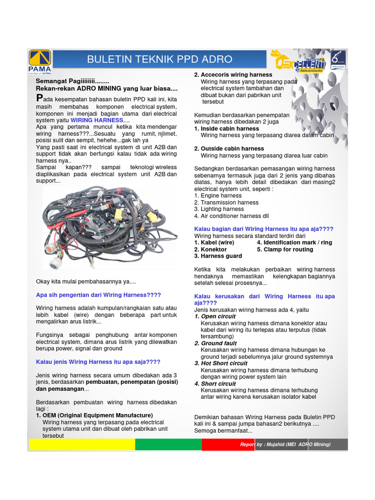 Buletin - Mengenal Wiring Harness - Mujahid | PDF