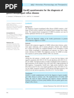 GERD Symptom Rating Scale Guide | PDF | Gastroesophageal Reflux Disease ...