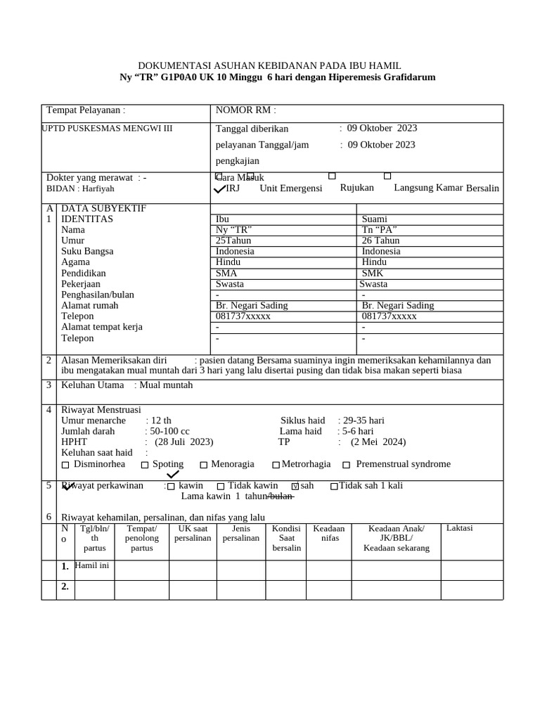 Askeb 1 Anc Komplikasi | PDF