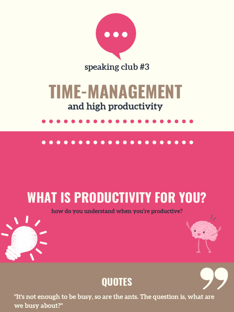 Time Management Techniques for Productivity | PDF | Time Management ...