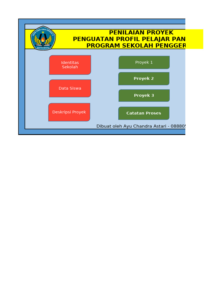 RAPOR PROYEK 3 KEGIATAN.xlsm | PDF