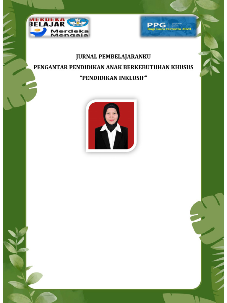 Jurnal Pembelajaranku - Pengantar Pendidikan Anak Dengan Kebutuhan Khusus - Pendidikan Inklusif ...