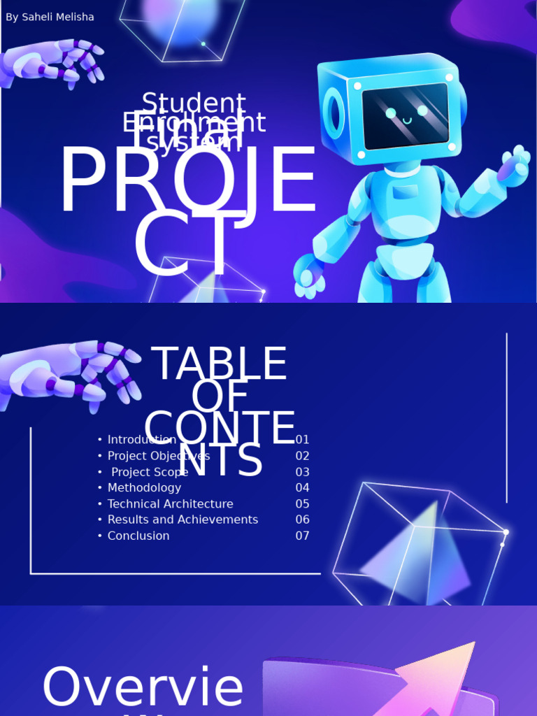 Blue Futuristic Illustrative Artificial Intelligence Project Presentation | PDF | Databases ...