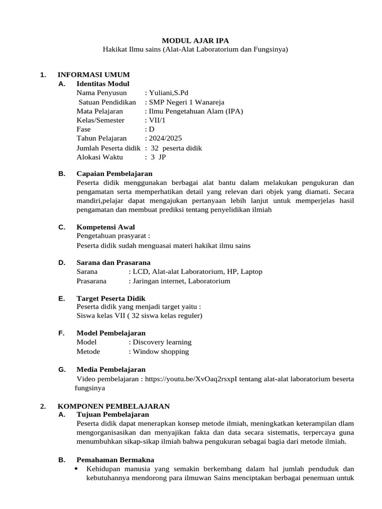 MA1.7.2 - Alat-Alat Laboratorium - Yuliani | PDF