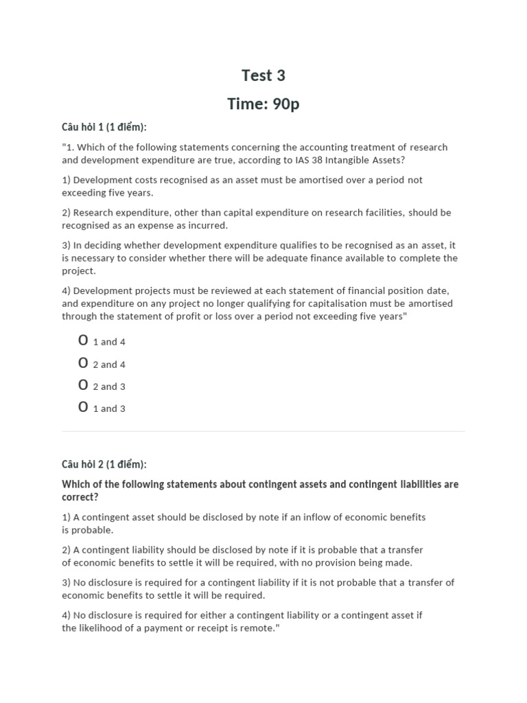 Aptitude Test 3 | PDF | Auditor's Report | Audit
